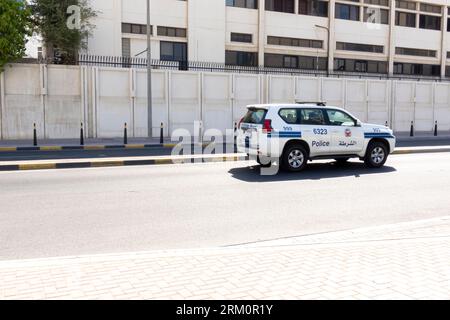 Police car in Bahrain. Bahraini police car Stock Photo - Alamy