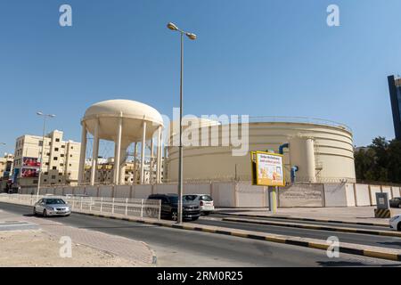 Bahrain water tanks in Manama Stock Photo - Alamy