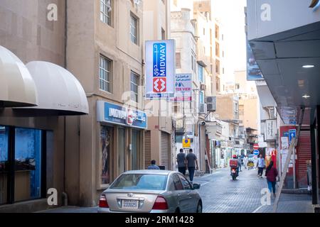 Manama center souk Bahrain. Shopping street bahrain Stock Photo - Alamy