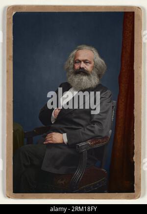 Portrait of Karl Marx. Year: 1875 (before 24th August). Place: London ...