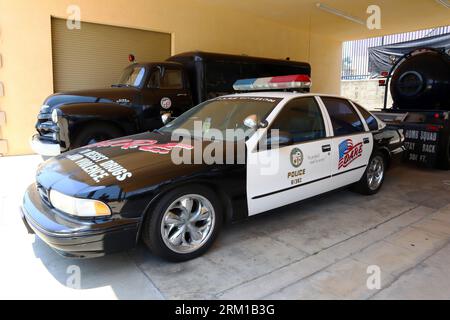 Los Angeles, California: Exhibition of Police vehicles at the LAPD ...