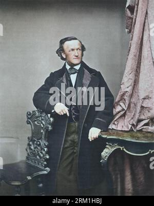 German romantic composer Richard Wagner, 1800s Stock Photo - Alamy