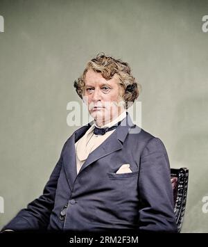 Portrait of Charles Sumner Stock Photo - Alamy