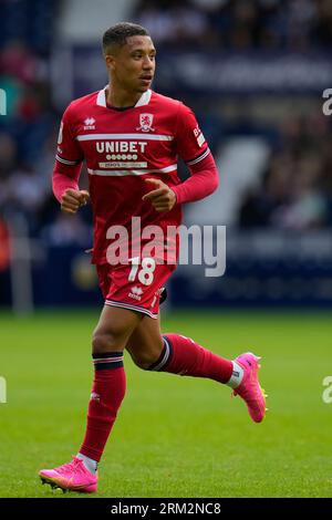 Samuel Silvera #18 of Middlesbrough during the Sky Bet Championship ...