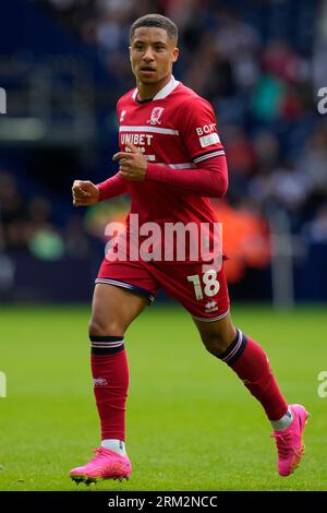 Samuel Silvera #18 of Middlesbrough during the Sky Bet Championship ...