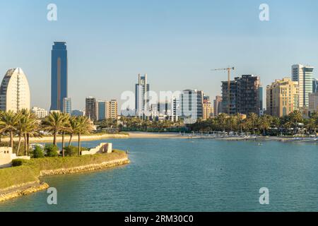 Bahrain Bay area skyline - hotels, buildings, skyscrapers situated in ...