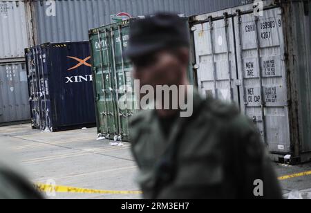 Containers are being transported at the container terminal Altenwerder ...