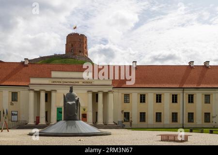 Vilnius, Lithuania - Agust 12 2023: The statue of King Mindaugas of ...