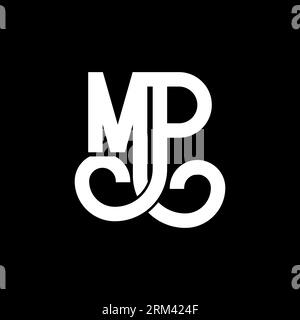 MP Letter Logo Design. Initial letters MP logo icon. Abstract letter MP minimal logo design ...