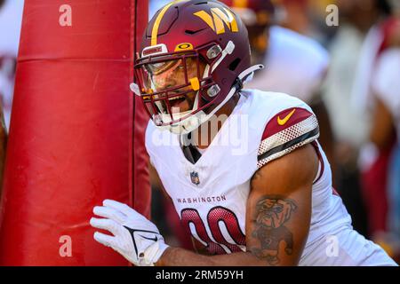 Washington Commanders' Montez Sweat in action before an NFL football ...