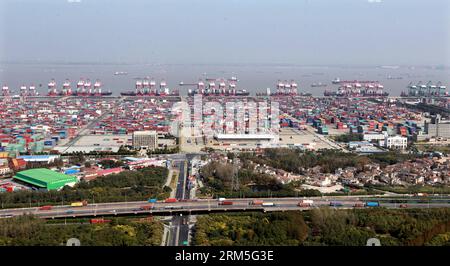 View of Shanghai Waigaoqiao Terminal in Shanghai, China, 23 December ...