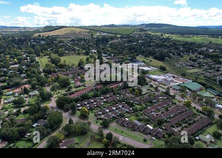 Aerial view of Port Nolloth on the west coast of South Africa Stock ...