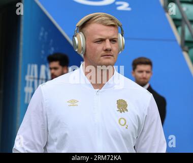 England's David Ribbans during International match between England ...