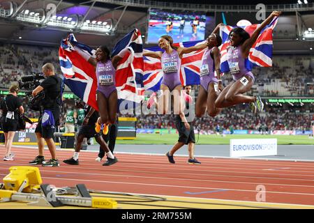 The Great Britain 4x100m Women’s relay team members Imani Lansiquot ...