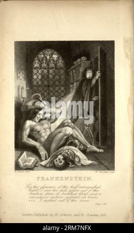Drawing From the book Frankenstein, or, The modern Prometheus (1831) by ...