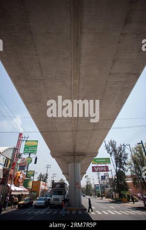 Mexico City Metro line 1 in Candelaria station at Historic center of ...