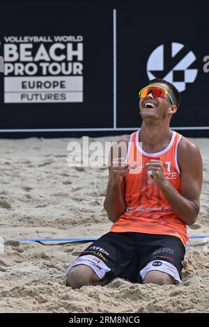 Brno, Czech Republic. 27th Aug, 2023. L-R Marie-Sara Stochlova and ...