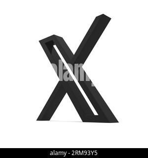 X New logo icon Twitter Rebranding logo of Twitter Stock Photo - Alamy