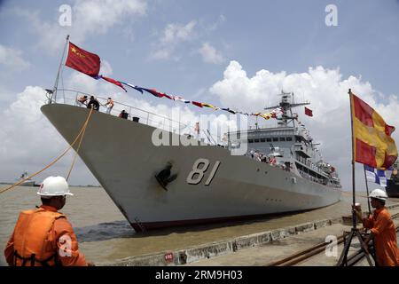 Naval ships in Thilawa Port,Yangon (Rangoon),Myanmar (Burma),Asia Stock ...