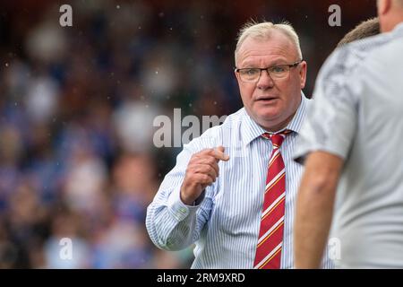 Football manager Steve Evans whilst in charge of Stevenage Football ...