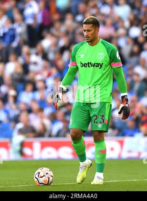 West Ham United goalkeeper Alphonse Areola during the Premier League ...