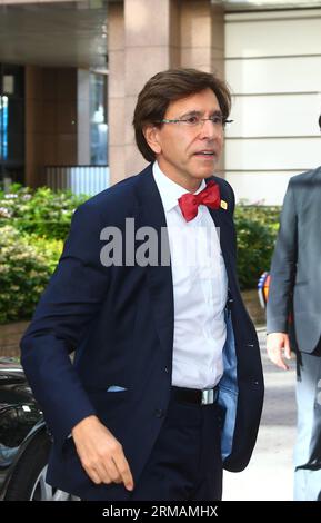 Belgian Prime Minister Elio Di Rupo and King Philippe - Filip of ...