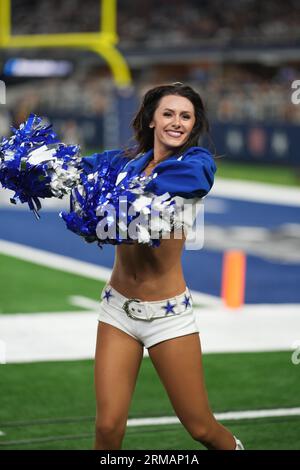 Dallas Cowboys cheerleader Amanda Howard dances during a NFL preseason ...