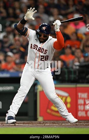 Houston Astros first baseman Jon Singleton (28) batting with Boston Red ...