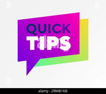 Quick tips poster design with origami elements Stock Vector Image & Art ...