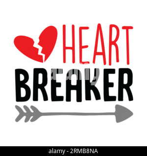 Heart Breaker vector lettering Stock Vector Image & Art - Alamy