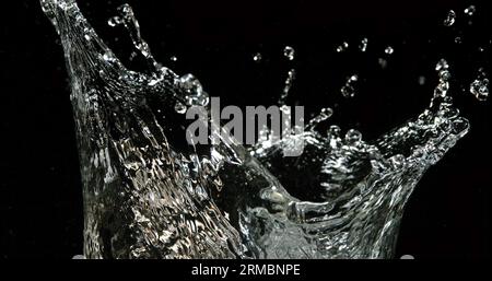 Water Exploding and Splashing against Black Background Stock Photo - Alamy