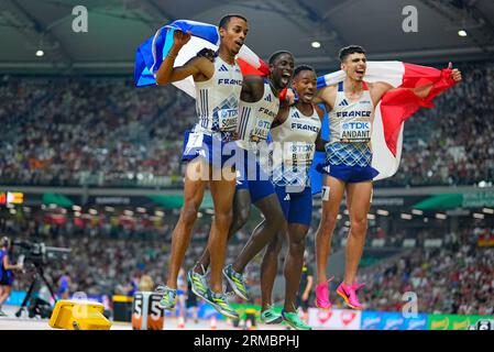 David SOMBE,Gilles BIRON, Ludvy VAILLANT, Téo ANDANT participating in ...