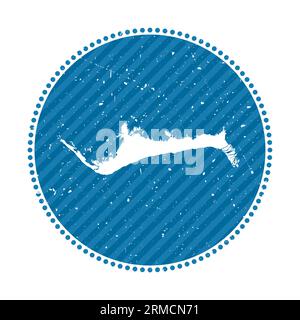 Grand Bahama sticker. Travel rubber stamp with map of island, vector ...