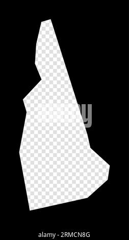 New Hampshire detailed silhouette map, dotted pattern and slanted ...