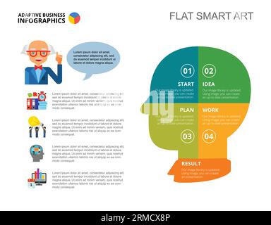 Brain Metaphor Chart Slide Template Stock Vector Image & Art - Alamy