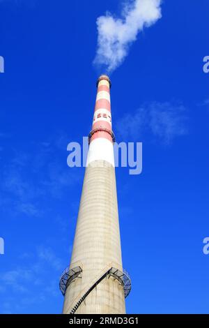 chimney in an industrial enterprise, north china Stock Photo - Alamy