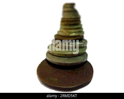 Coins stack of soviet and russian money different times isolated Stock ...