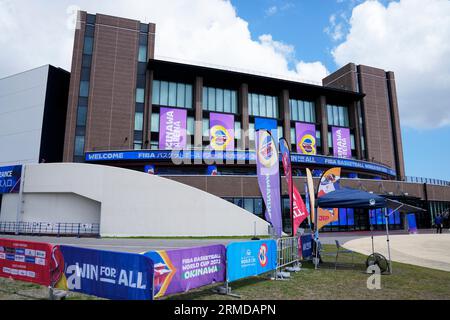 The Okinawa Arena, shown during the FIBA Basketball World Cup on Monday ...
