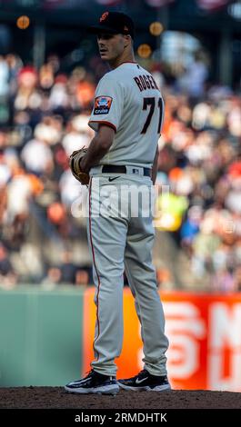 San Francisco Giants' Tyler Rogers against the Colorado Rockies during ...