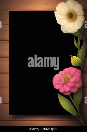 Beautiful floral border design vector Stock Vector Image & Art - Alamy