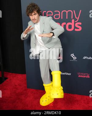 Airrack arrives at the Streamy Awards on Sunday, Aug. 27, 2023, at the ...