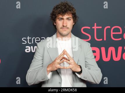Airrack arrives at the Streamy Awards on Sunday, Aug. 27, 2023, at the ...