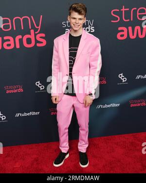 Merrick Hanna arrives at the 2023 Streamy Awards held at The Fairmont ...