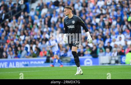 Brighton and Hove Albion goalkeeper Bart Verbruggen during the Premier ...