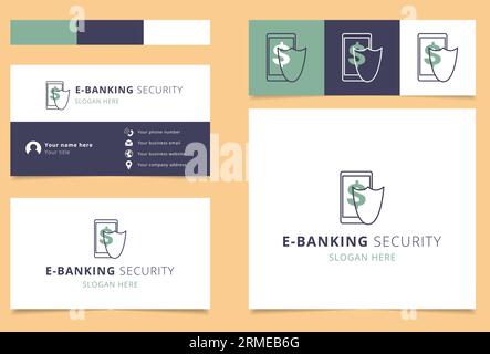 Banking logo design with editable slogan. Branding book and business ...