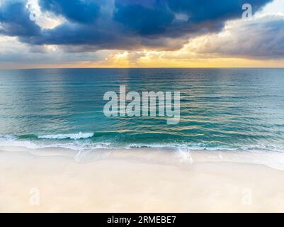 Aerial Panoramic View, Hollywood Beach, Miami, Florida Stock Photo - Alamy