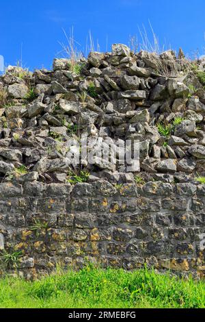 Remains of Roman Wall, Caerwent, Monmouthshire, South Wales Stock Photo ...