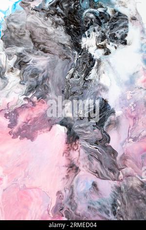 Black and red hand painted acrylic background. Grunge acrylic texture ...