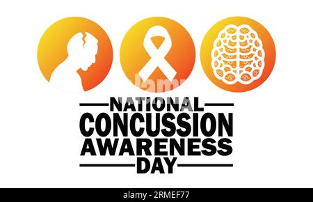 National Concussion Awareness Day Concept. Mental Health concept ...