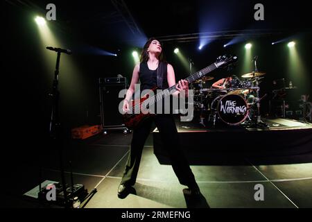 BARCELONA - JUN 17: Alejandra Villarreal, bass player of The Warning ...